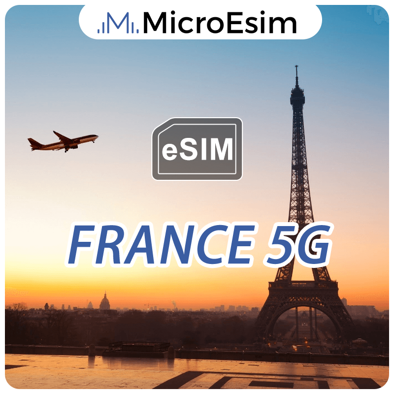France eSIM for Travel | 5G Unlimited Data Plans for Travellers – MicroEsim