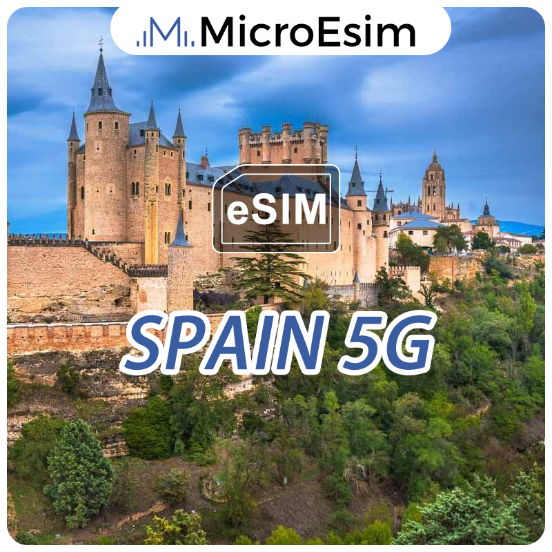 Spain eSIM for Travel | 5G Unlimited Phone Data Plans for Traveler – MicroEsim