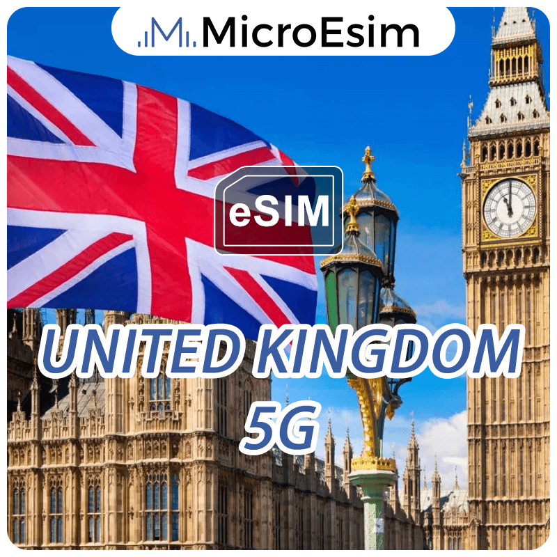 英國eSIM | 旅遊上網高速5G，出國漫遊無限流量吃到飽，免插卡預付費 – MicroEsim
