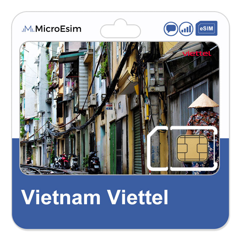Vietnam eSIM Viettel Tourist SIM | Pre-paid Data Only Travel SIM Card – MicroEsim