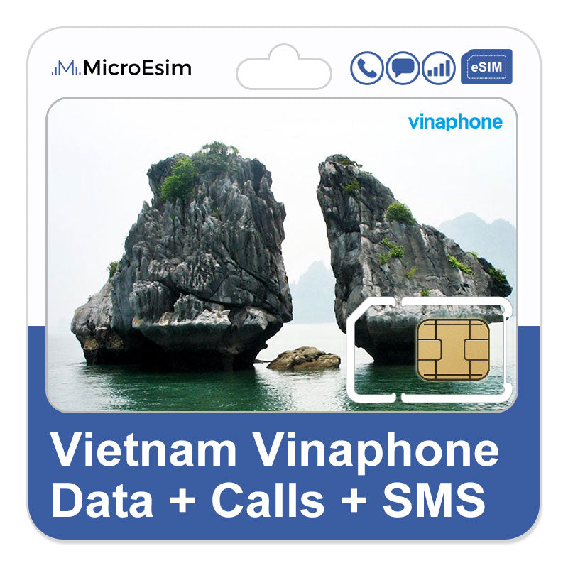 Vietnam eSIM with Vinaphone Local Number | Pre-paid Travel SIM Card – MicroEsim